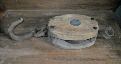 Antique, Rare 19th Century Nautical Block and Tackle Pulley Boston ...