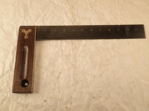 Vintage Stanley No. 20 Rosewood, Brass & Steel Try Square, 12"L Blade ...