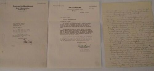 Congressman Emmet O''Neal of Kentucky 1934 Depression Era letters ...