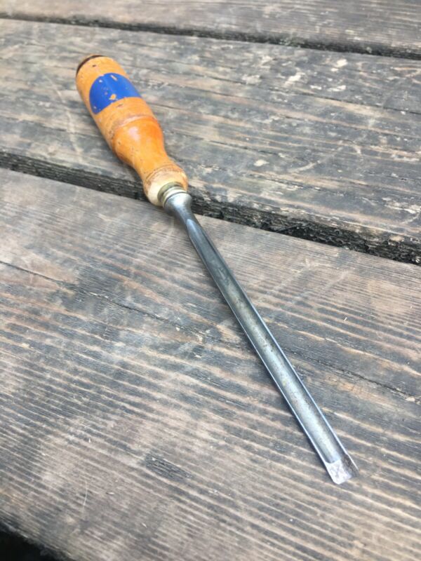 OLD USED VINTAGE ANTIQUE TOOLS CHISEL GOUGE SWEDEN PLANES WOODWORKING ...