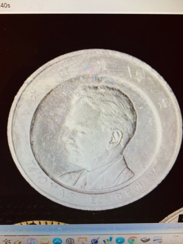 Thomas Dewey/ Warren Election Of 1948 Campaign Token -- Antique Price ...