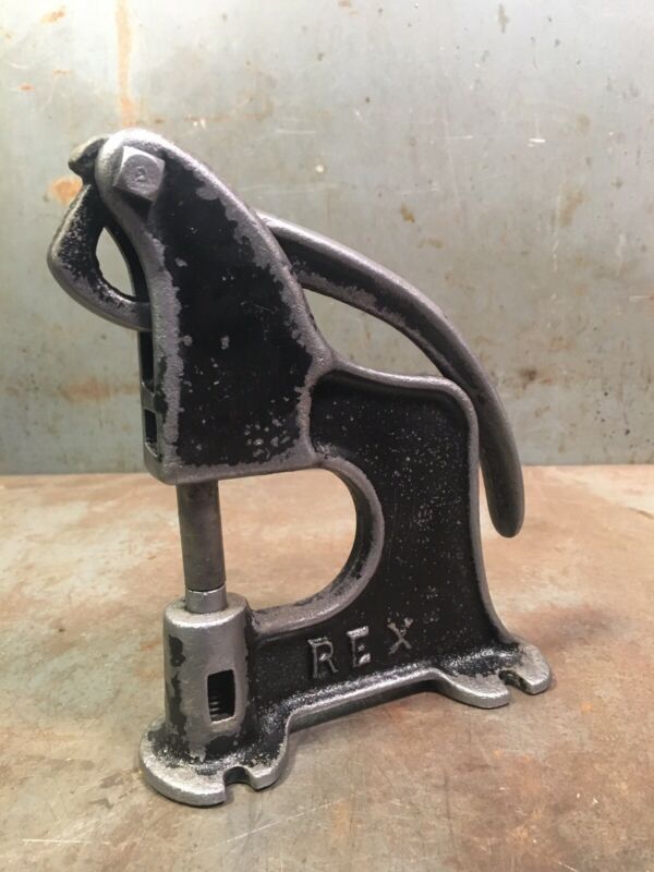 Antique Rivet Press Made By Rex For Leather Work And Clothiers ...