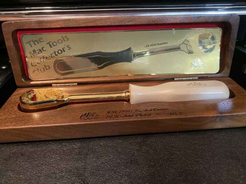 Vintage 1990 MAC Tools 24k Gold Plated RATCHET Limited Edition with ...