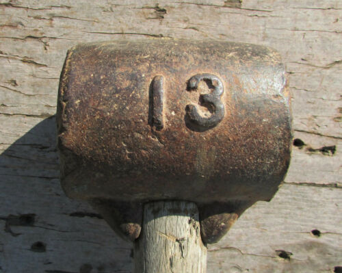 VINTAGE 13 lb POST MAUL MALLET STRONG MAN HIGH STRIKER SLEDGE HAMMER ...