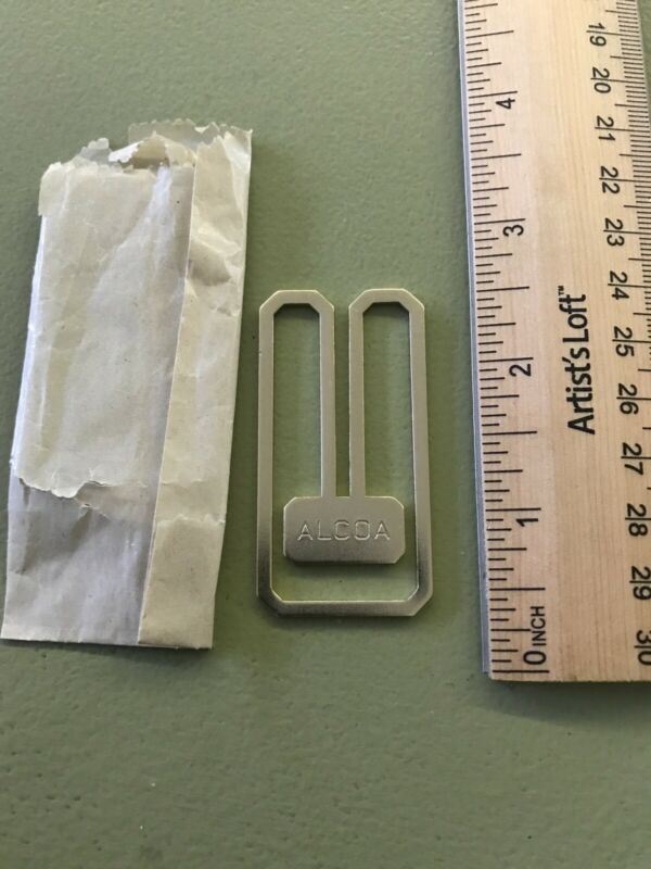 Alcoa Large Aluminum Paper Clip -- Antique Price Guide Details Page