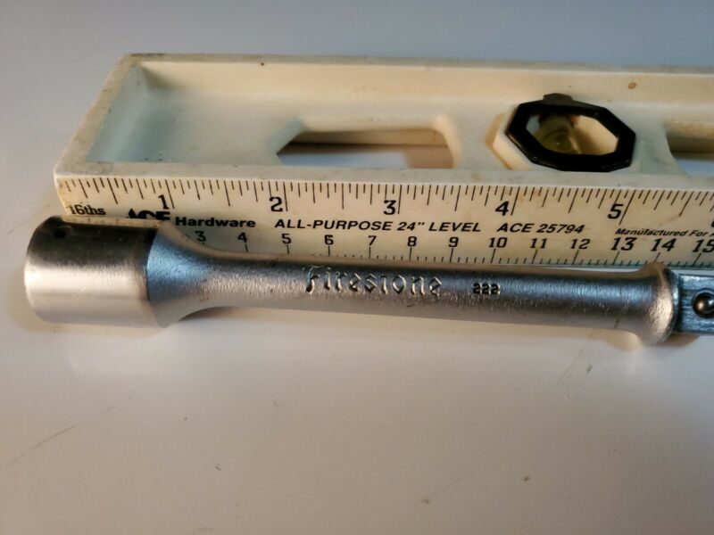 Vintage Firestone 222 tools Socket 1/2'''' Drive 6 inch extension bar ...