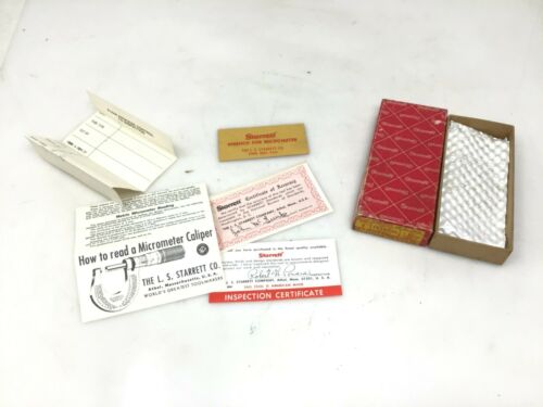 Starrett Tool Empty Box Micrometer T230XRL Machinist Tool Wrench ...