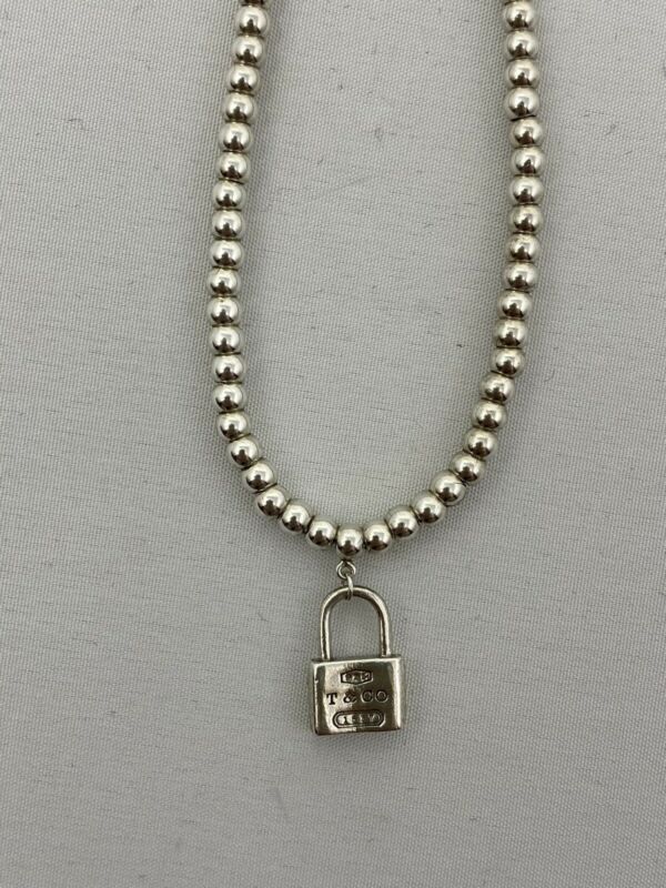 Tiffany & Co. 1837 Sterling Silver Padlock Bead Bracelet -- Antique ...