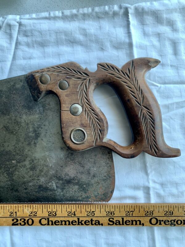 Antique H. Disston & Sons No. 16 Cross Cut Hand Saw 1896-1917 PHILADA ...
