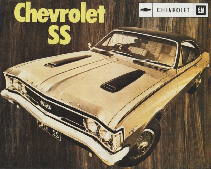 Holden HKTG Monaro Chevrolet SS South Africa Sales Brochure ... Repro ...