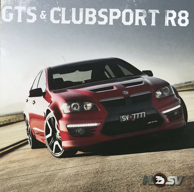 Holden HSV GTS and Clubsport R8 Sales Brochure -- Antique Price Guide ...