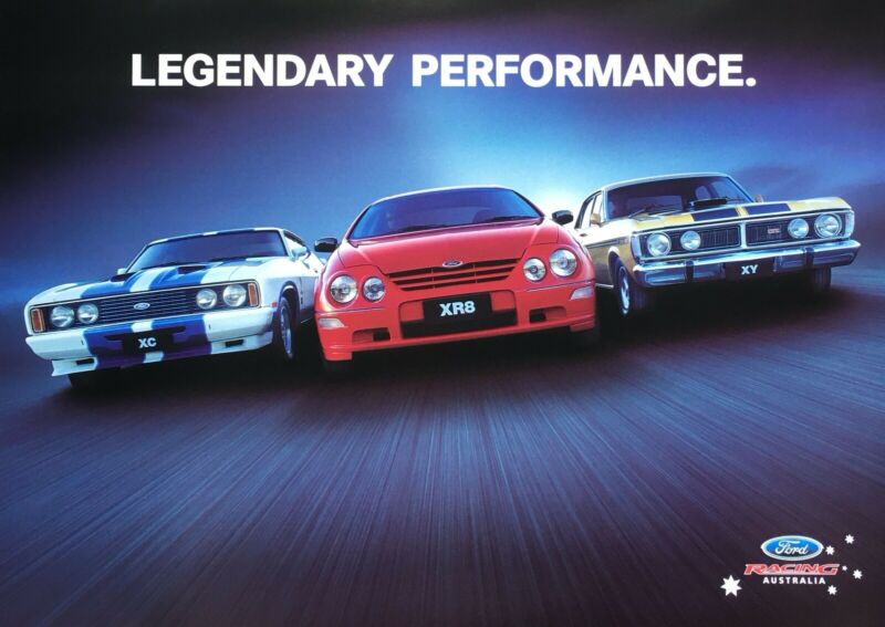 Ford Falcon AU XR8 XY GTHO and XC Cobra Poster See also XR Brochure ...