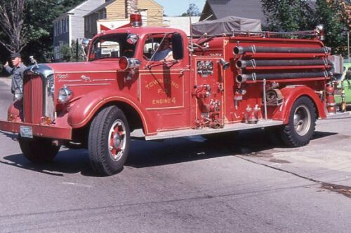 Townsend MA Engine 4 1950 Mack Pumper - Fire Apparatus Slide -- Antique ... Townsend MA Engine 4 1950 Mack Pumper - Fire Apparatus Slide -- Antique ...