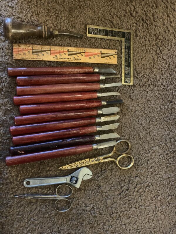 Small Wood Carving Chisels -- Antique Price Guide Details Page