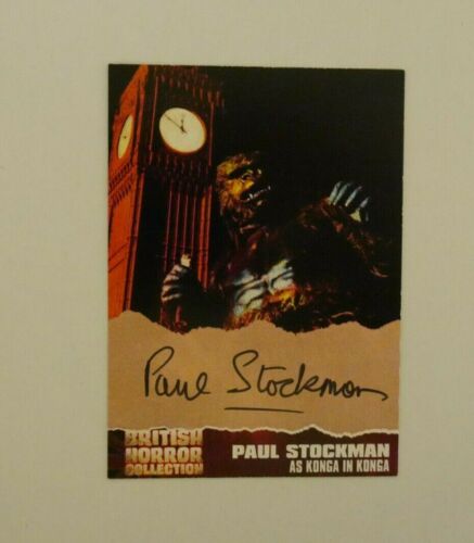 BRITISH HORROR COLLECTION AUTOGRAPH CARD PAUL STOCKMAN JC2 -- Antique ...