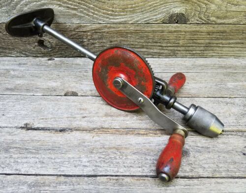 Vintage Mohawk Shelburne Breast Drill - Woodworking Hand Auger Tool ...