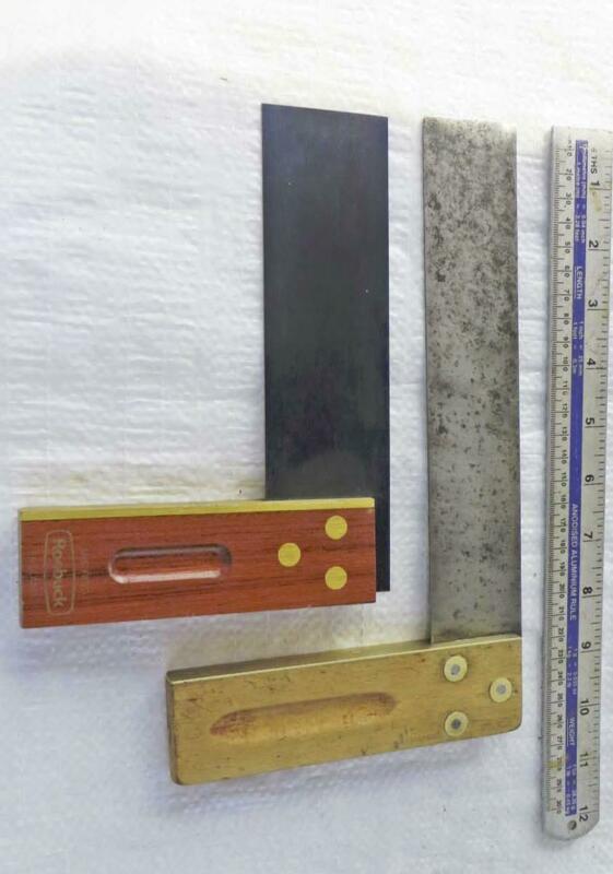 Vintage PAIR of Set Squares 6" ROEBUCK (mint) & 8" possibly MARPLES ...