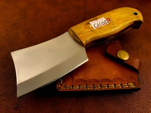 Handmade High Carbon Steel Mini Hatchet-Axe- EDC-Full Tang-Sheath CH1 ...