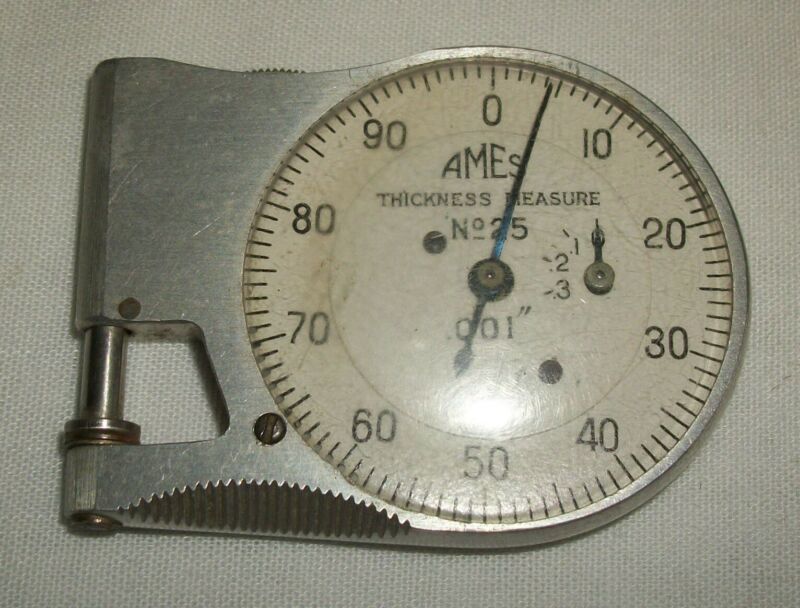 Vintage AMES Thickness Measure No.25 Gauge -- Antique Price Guide ...