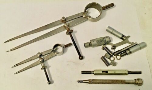 1950''s Brown & Sharpe 6" Caliper-Dividers No.810+More Machinist Tools ...