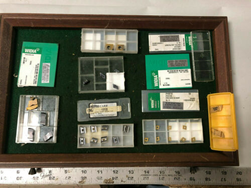 MACHINIST TOOLS LATHE MILL Machinist Lot of Carbide Insert Cutter Bits ...