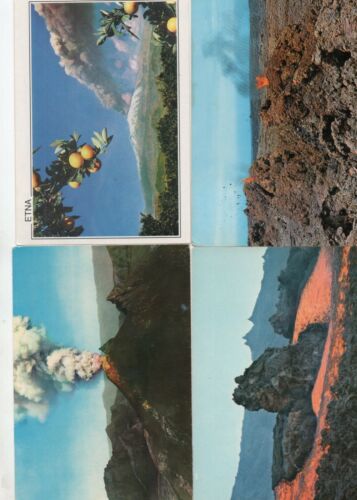 24 postcards: VOLCANO VOLCANOES mostly Vesuvius & Etna -- Antique Price ...