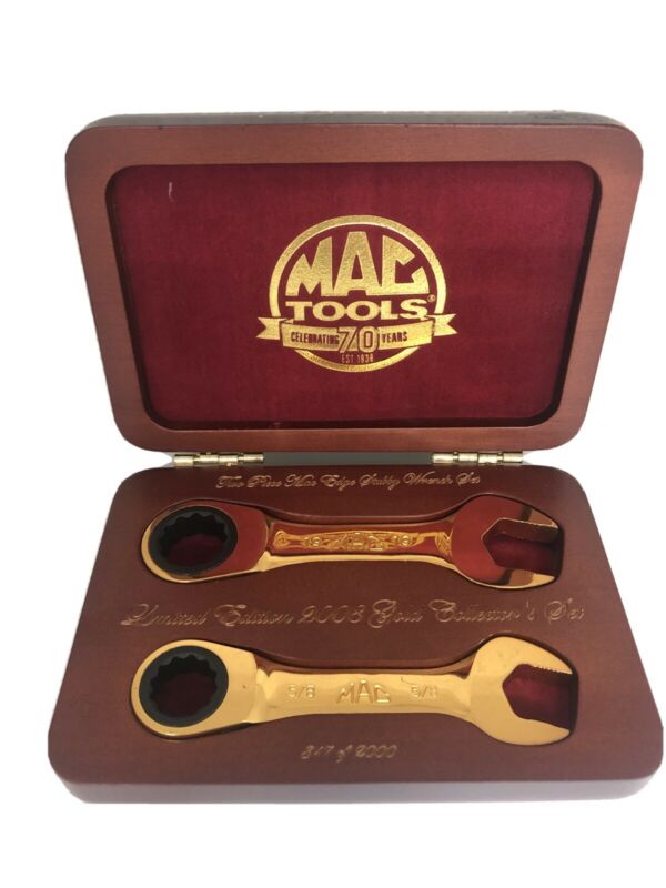 Mac Tools Stubby Wrench Set Limited Edition 2008 Gold Collectors Set 70 ...
