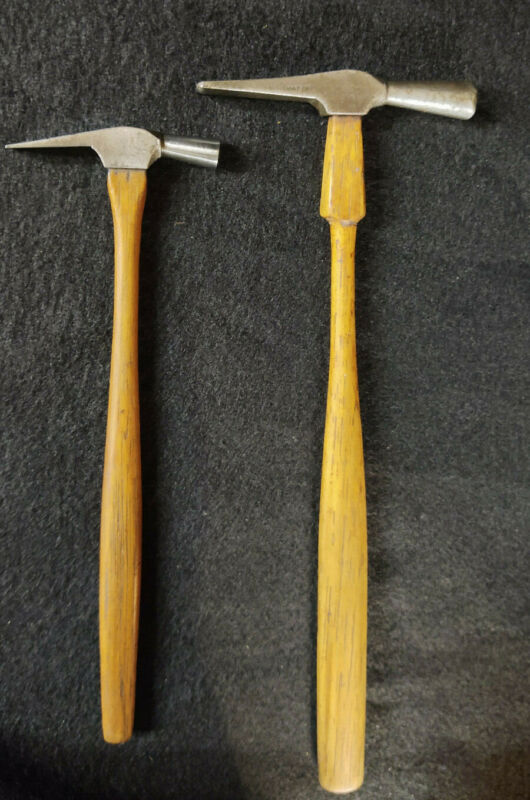 2 Very Fine Vintage Jewelers Hammers in 0.5oz. and 1.5oz. sizes. Made ...