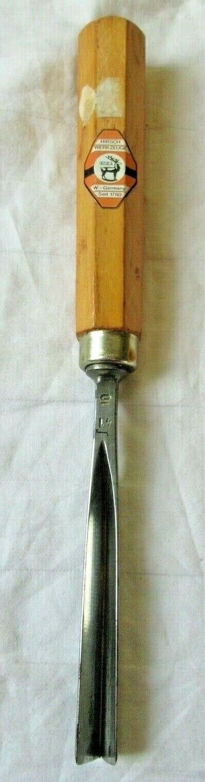 Hirsch Werkzeuge Seit 1780 No. 3141-10 - 10mm V Gouge Vintage ...