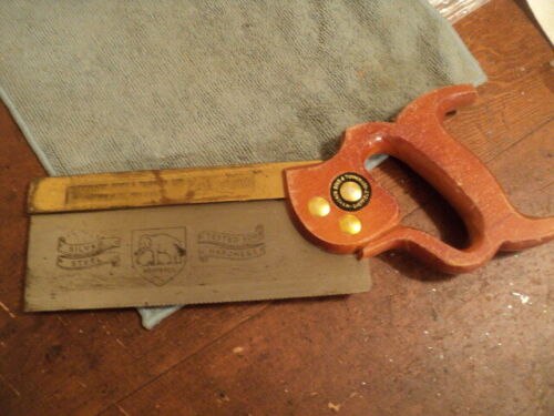 VINTAGE 12" Brass Backed Tenon Saw W TYZACK SONS & TURNER Ltd SHEFFIELD ...