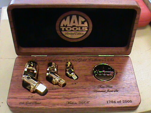 2006 Mac Tools Limited Edition 24K Gold Plated Universal Joint Set ...