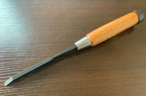 Japanese mortise chisel/mukomachi nomi made with white stee 6mm by ...