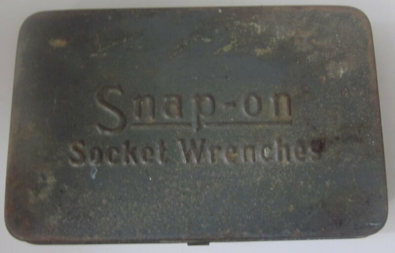 early vintage Snap-On 1/4" drive socket set in metal case 16 piece ...