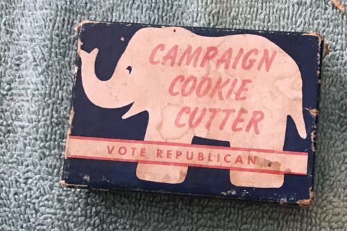 Antique Vote Republican Campaign Elephant Cookie Cutter -- Antique ...