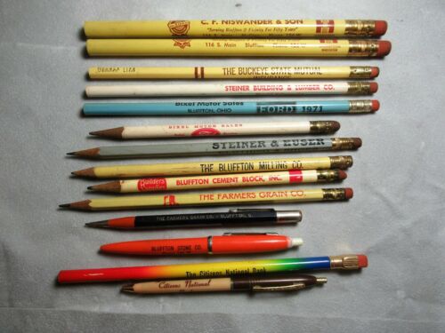 Bluffton Ohio pencils & pens (13) -- Antique Price Guide Details Page