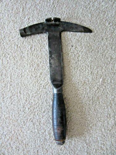 Vintage Slater''s Slate Roofing Hammer Tool, Stacked Leather Handle ...