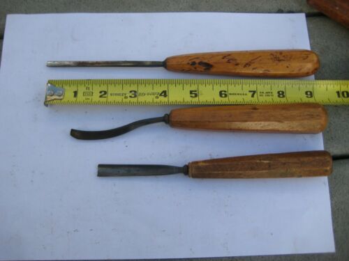 Vintage Lot of 3 Henry Taylor Carving Chisels Made In England ...