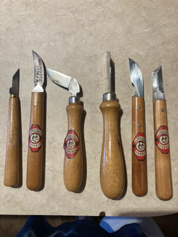 VINTAGE MADE IN GERMANY HIRSCH WOOD CARVING TOOLS -- Antique Price ...