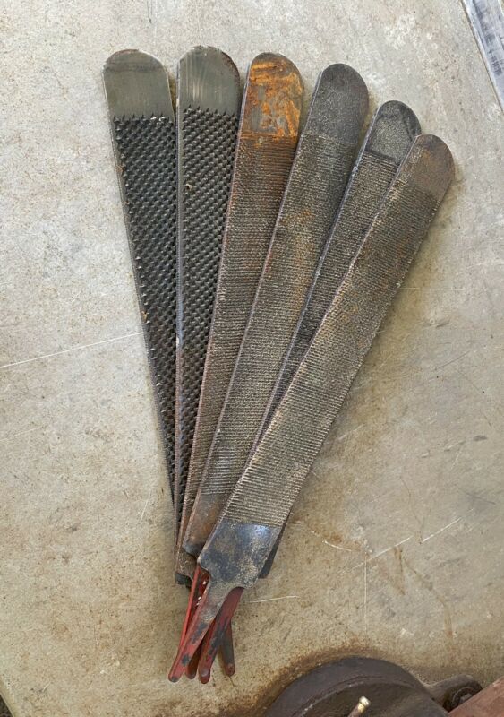 6 Large Hoof Rasps Farrier Knife Making Horse Shoe -- Antique Price ...