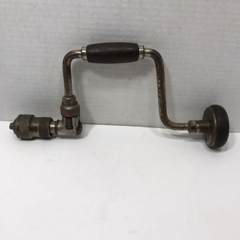 Vintage Stanley 10 Inch No. 813 Ratcheting Wood Brace Woodworking Tool ...