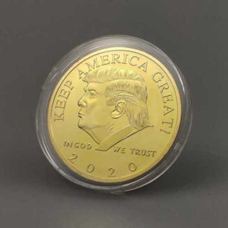 2020 President Donald Trump Gold Plated EAGLE Commemorative Coin ...
