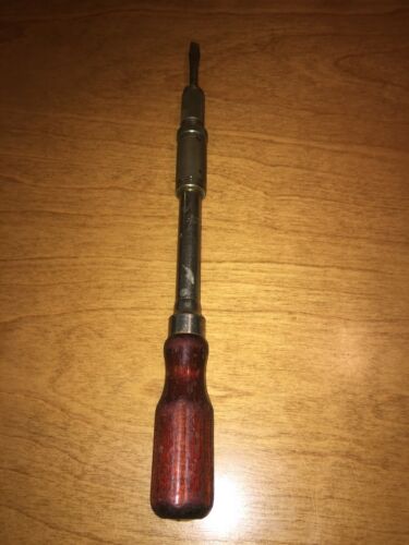 Vintage CRAFTSMAN Spiral Ratcheting Screwdriver, 12", Series Circle F ...