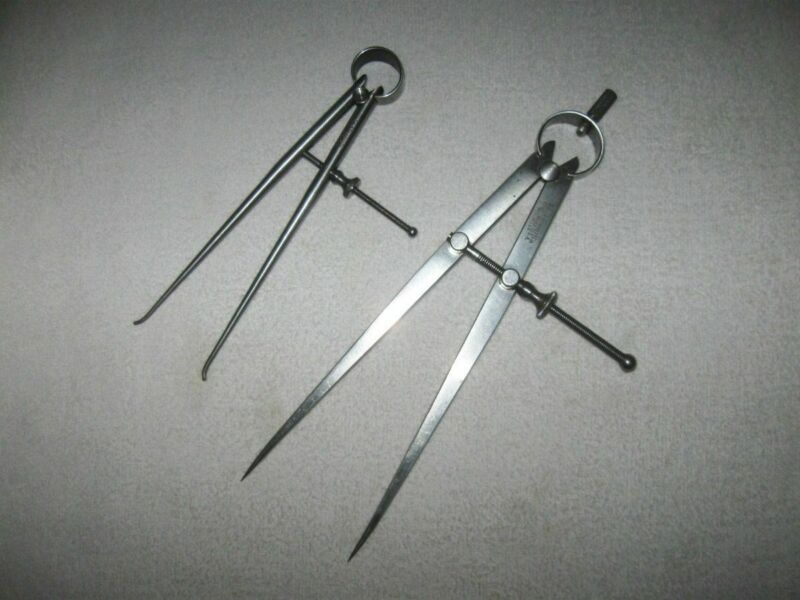 Vintage Starrett Spring-Type 8" Yankee Divider, 6" Toolmakers Inside ...