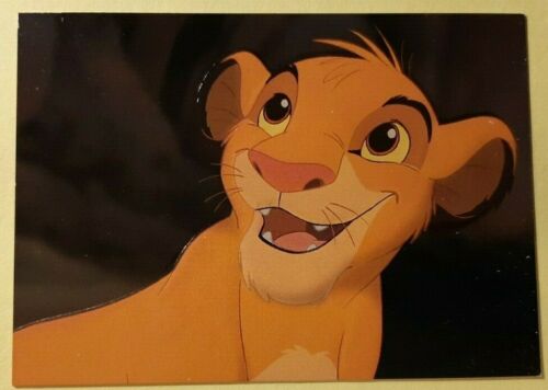 THE LION KING 1994 SKYBOX CHARACTER EMBOSSED FOIL INSERT CARD F1 SIMBA ...