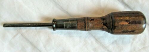 Vintage FORD Script Wood Handled 6" Flat Head Screwdriver -- Antique ...