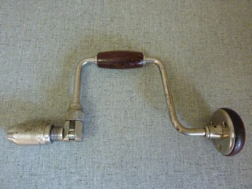 Vintage Stanley Handyman Brace H1250 Ratcheting Hand Drill Brace Auger ...