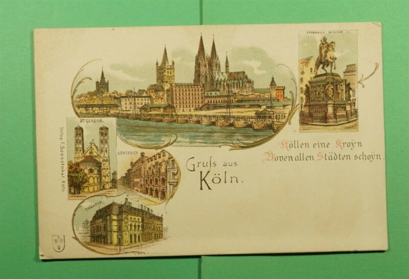 DR WHO GERMANY GRUSS AUS KOLN UNUSED POSTCARD WORLDS FAIR? f39667 ... DR WHO GERMANY GRUSS AUS KOLN UNUSED POSTCARD WORLDS FAIR? f39667 ...