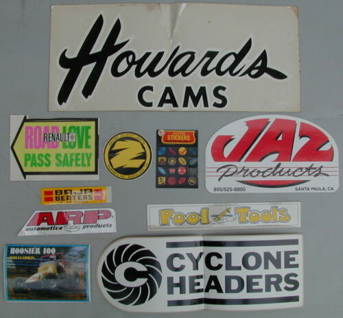 Old Original 10 Different Hot Rod & Racing Decals 1950''s to 1960''s ...