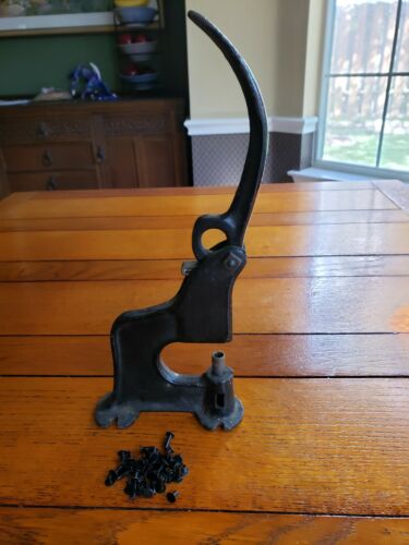 Vintage "Rex" No. 27 Cast Iron Leather/Canvas Rivet Grommet Press Punch ...