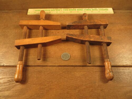 2 Small Matching Old Antique Carpenter''s Woodworking All Wood Hand ...